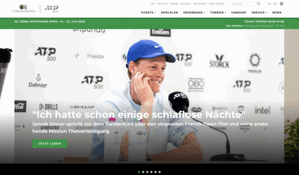 Gerry Weber/ Terra Wortmann Open in Halle 2025 – ATP Live-Tennis im TV ...